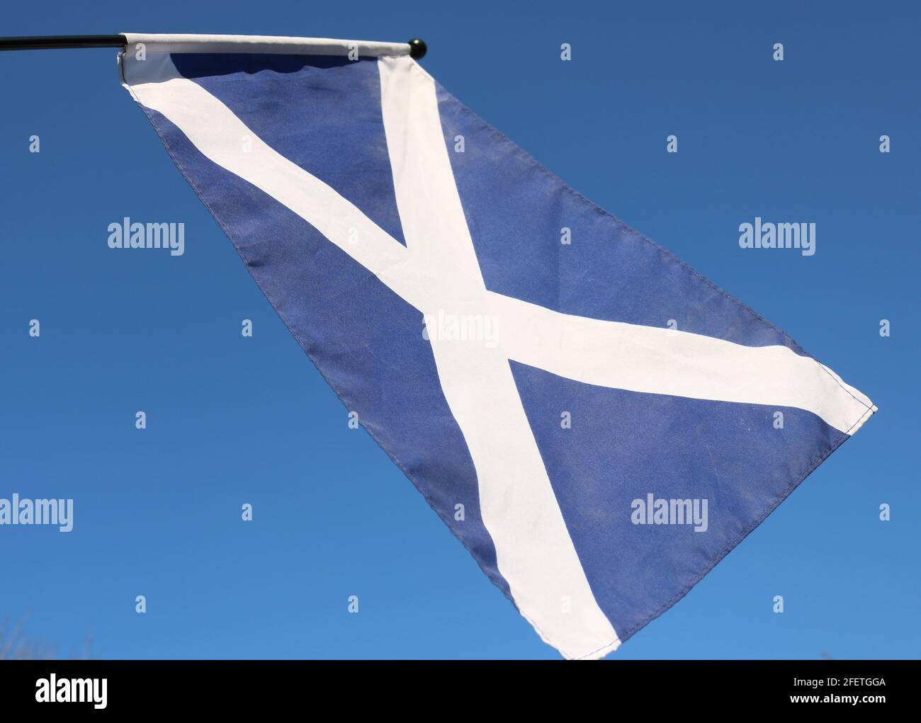 Flag of Scotland, Scottish Flag flying Stock Photo - Alamy