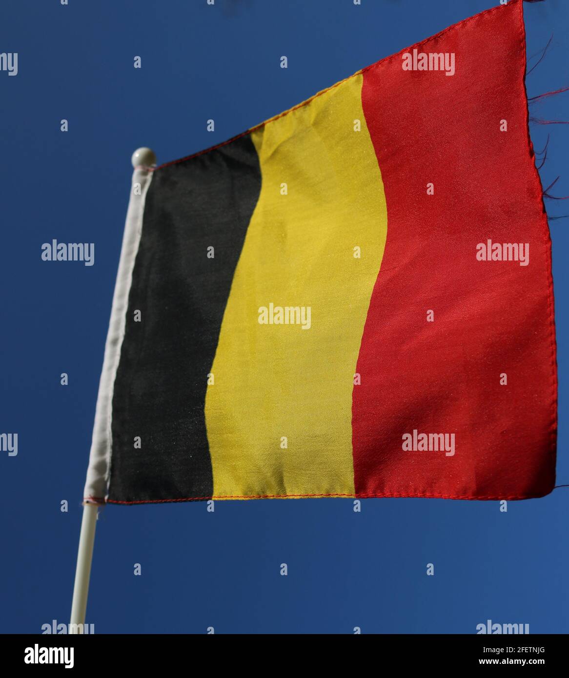 Flag of belgium flying hi-res stock photography and images - Alamy