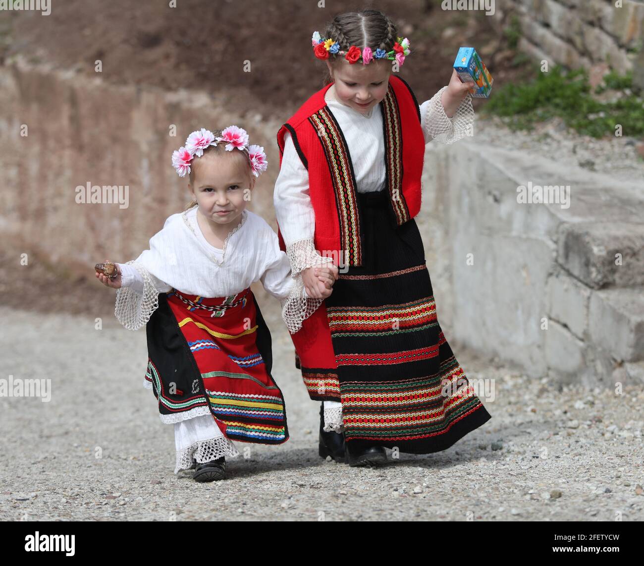 Lazarki day is a Bulgarian traditional festive day. Girls who became ...