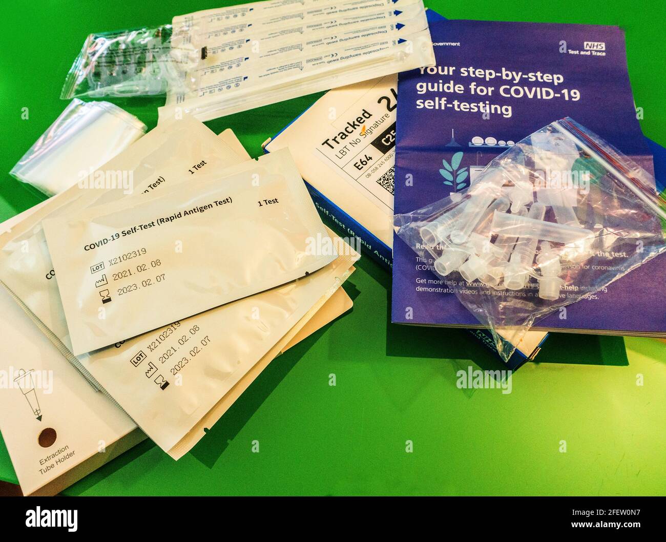 Covid-19 self-test Home kit Stock Photo - Alamy