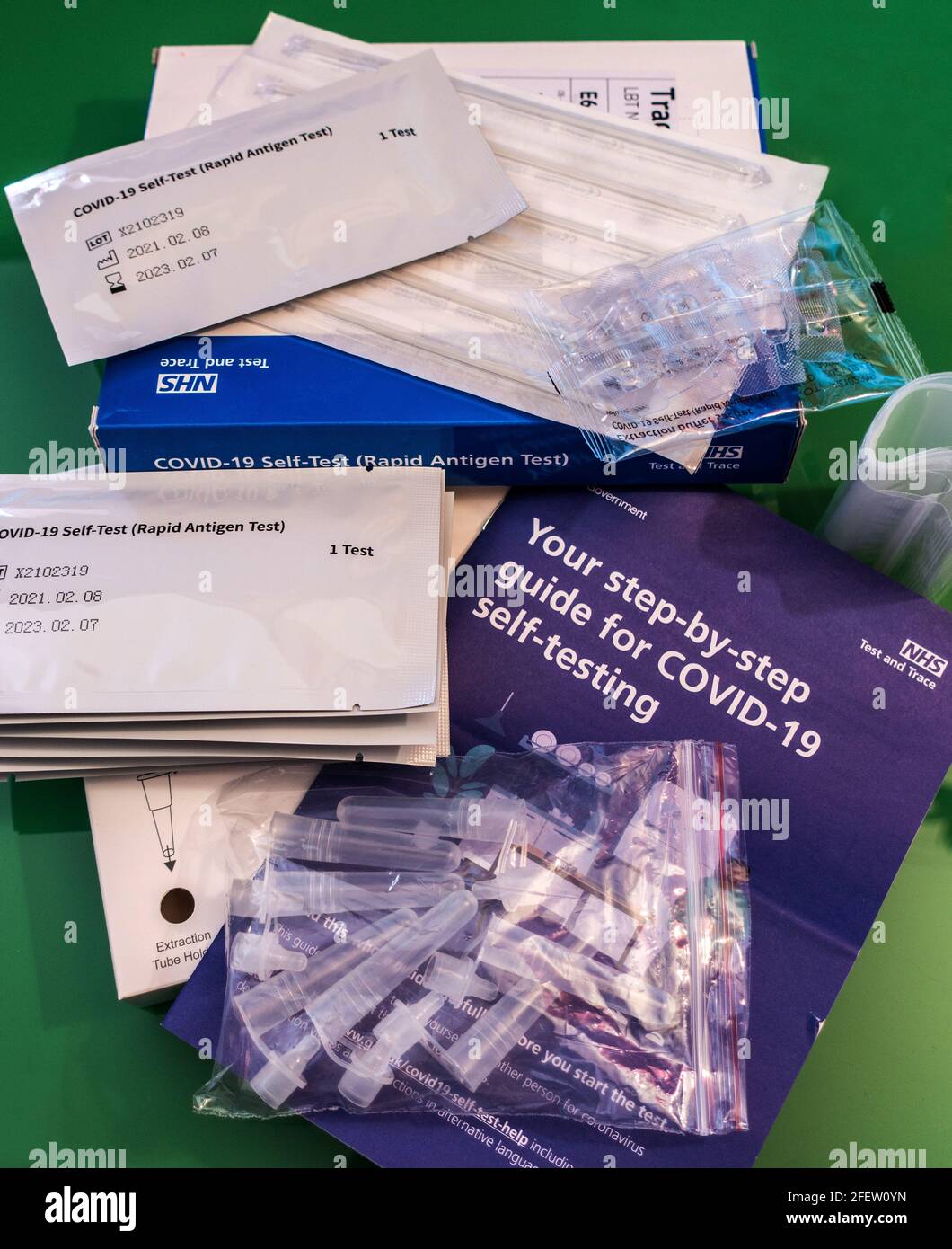 Covid-19 self-test Home kit Stock Photo - Alamy