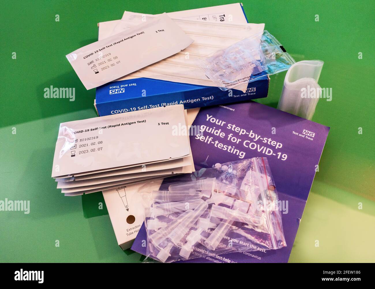 Covid-19 self-test Home kit Stock Photo - Alamy