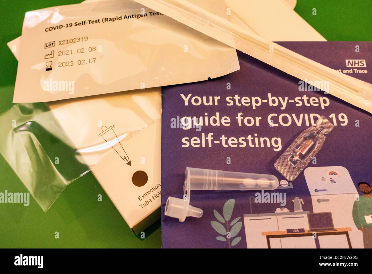 Covid-19 self-test Home kit Stock Photo - Alamy