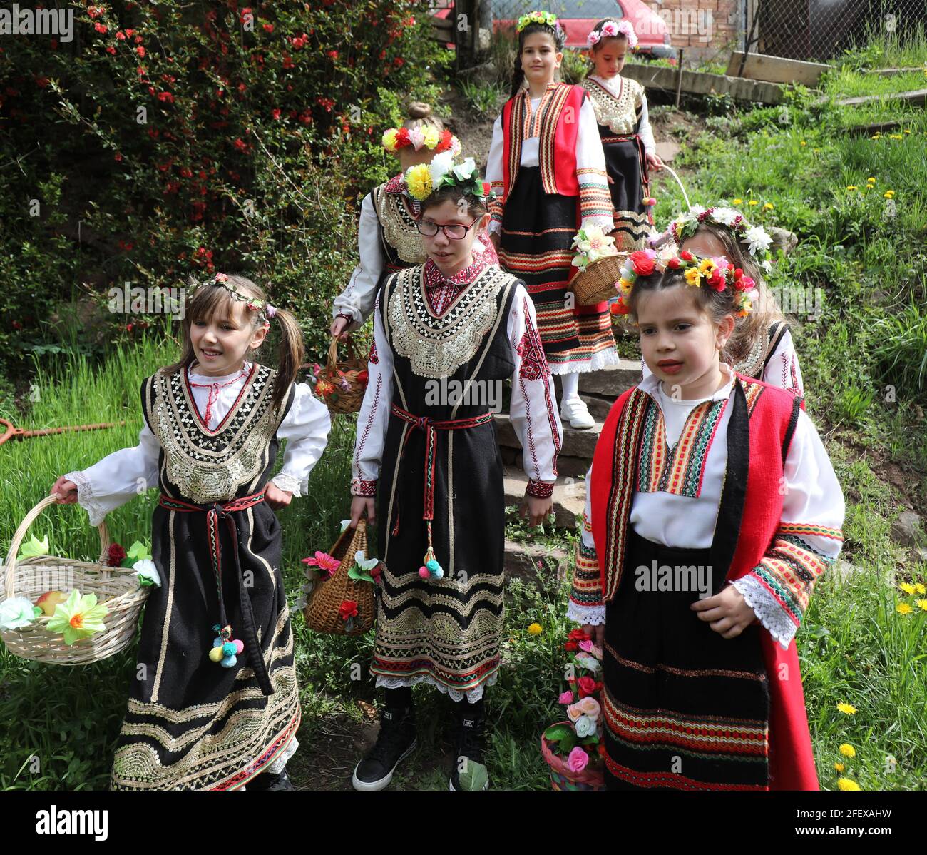Lazarki day is a Bulgarian traditional festive day. Girls who became ...
