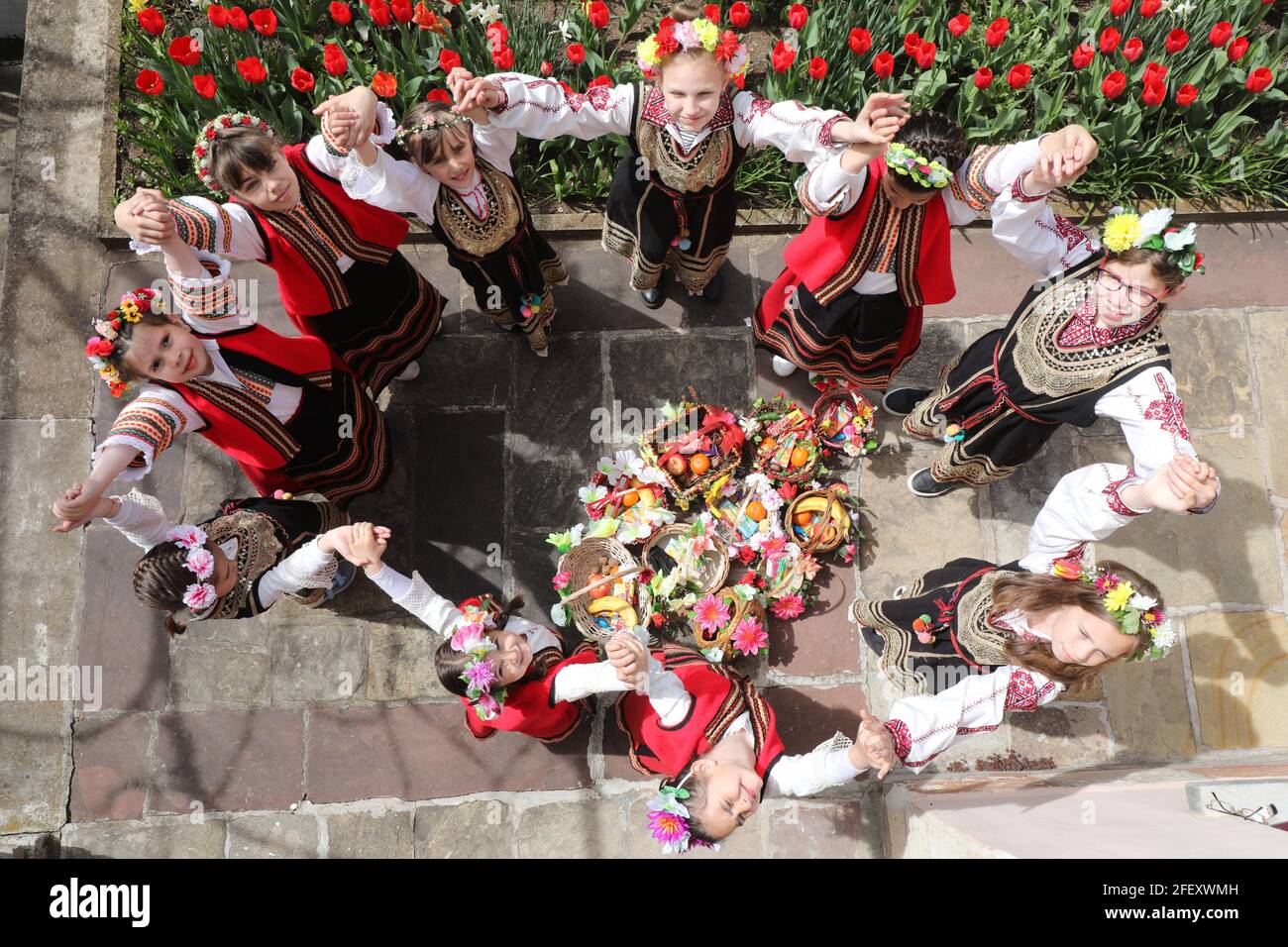 Lazarki day is a Bulgarian traditional festive day. Girls who became ...