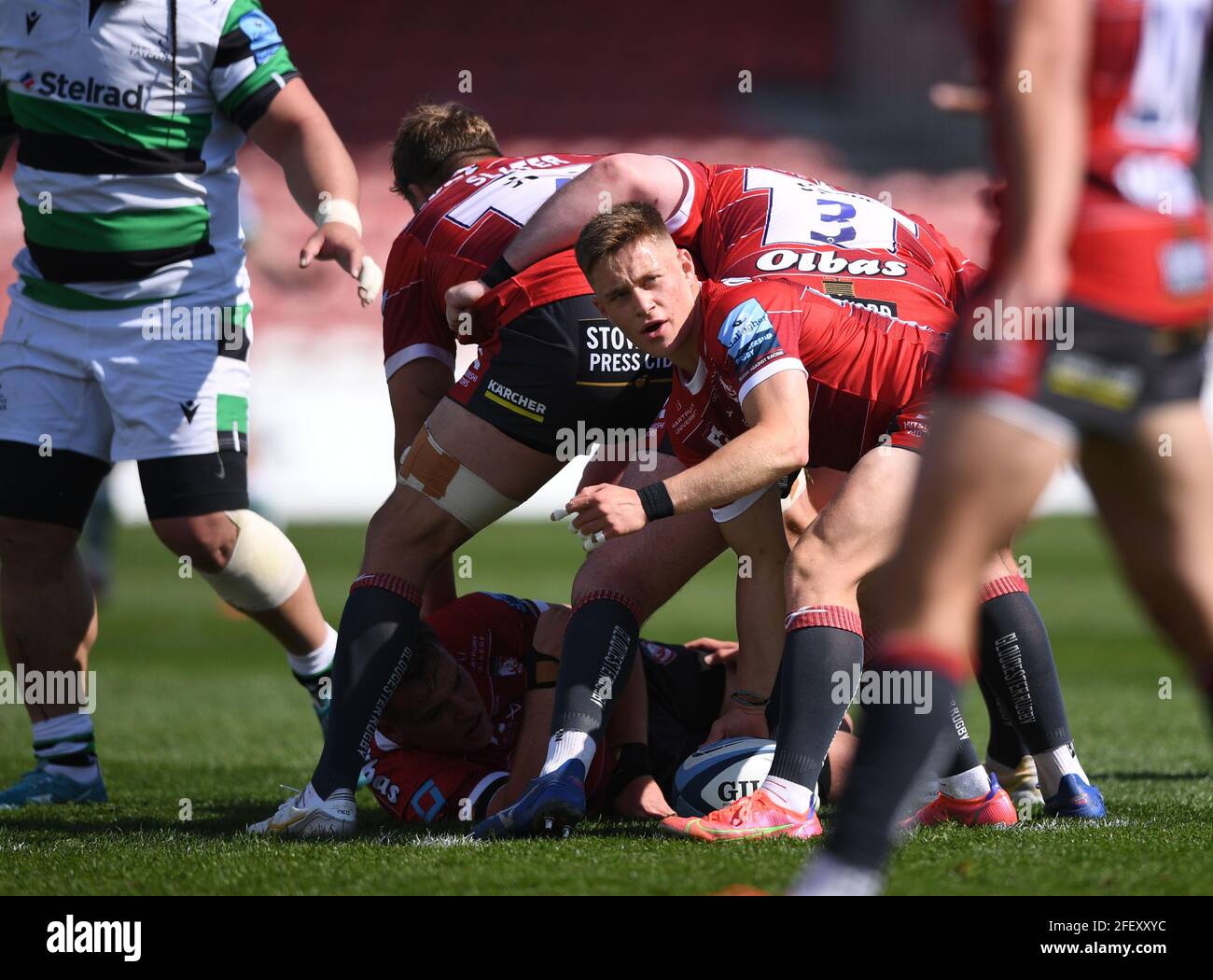 Kingsholm Stadium, Gloucester, Gloucestershire, UK. 24th Apr, 2021 ...
