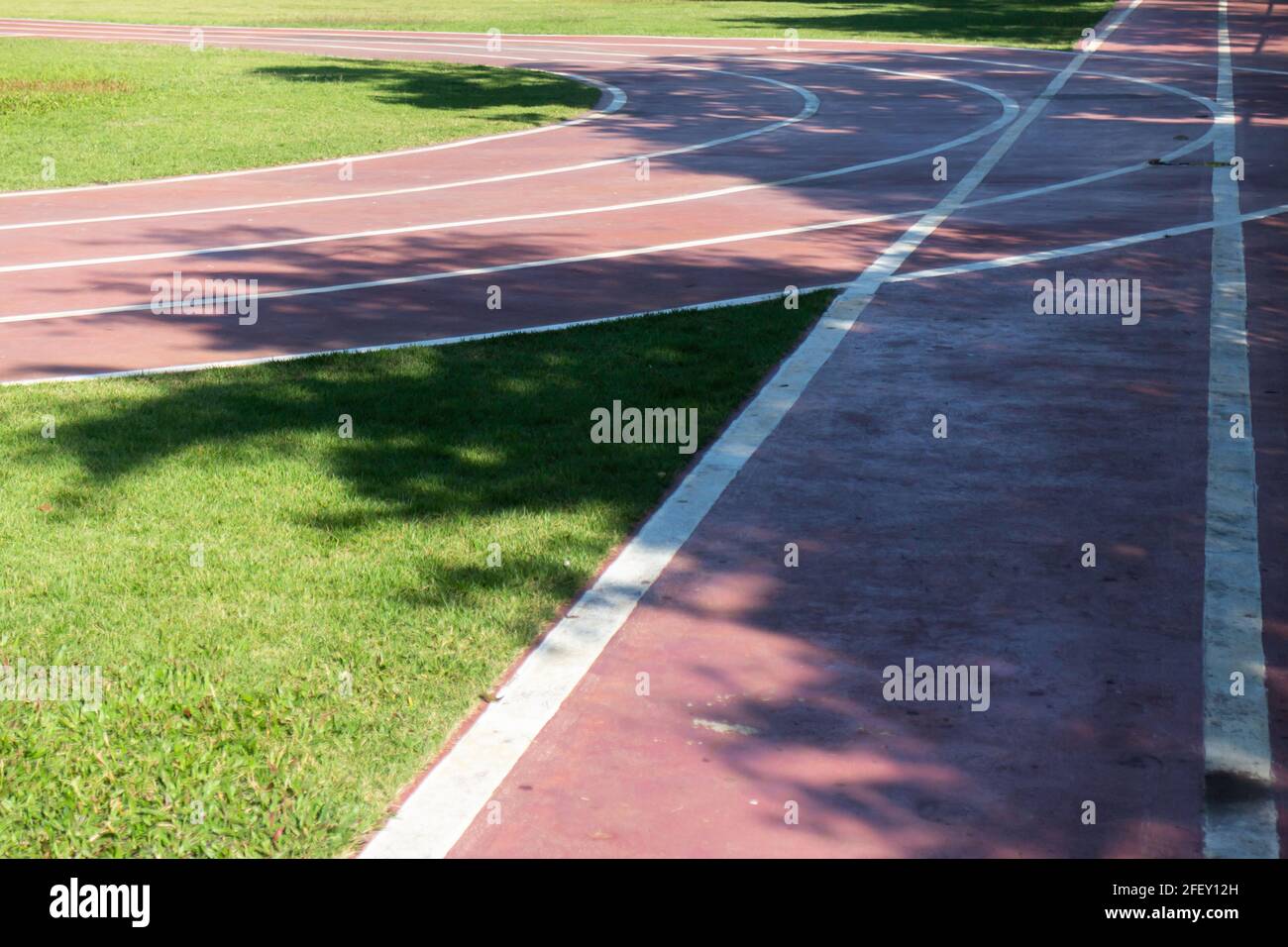 Outdoor track and field stadium with runway, stock photo Stock Photo ...