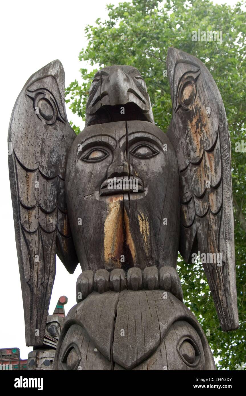 Eagle above Killer Whale on Whale's Tail - Carver: Laverne Roy Baines ...