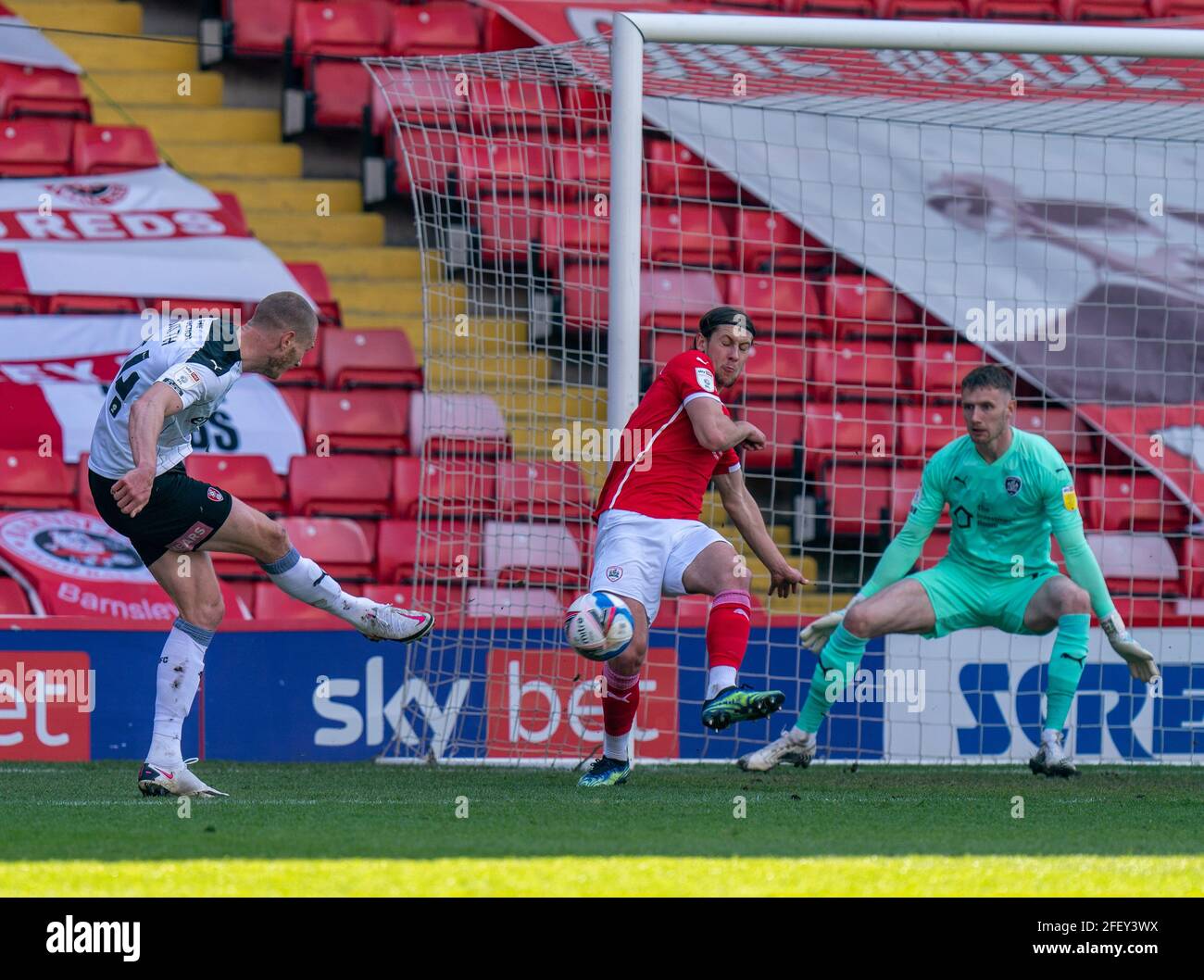 Oakwell Stadium, Barnsley, Yorkshire, UK. 24th Apr, 2021. English ...