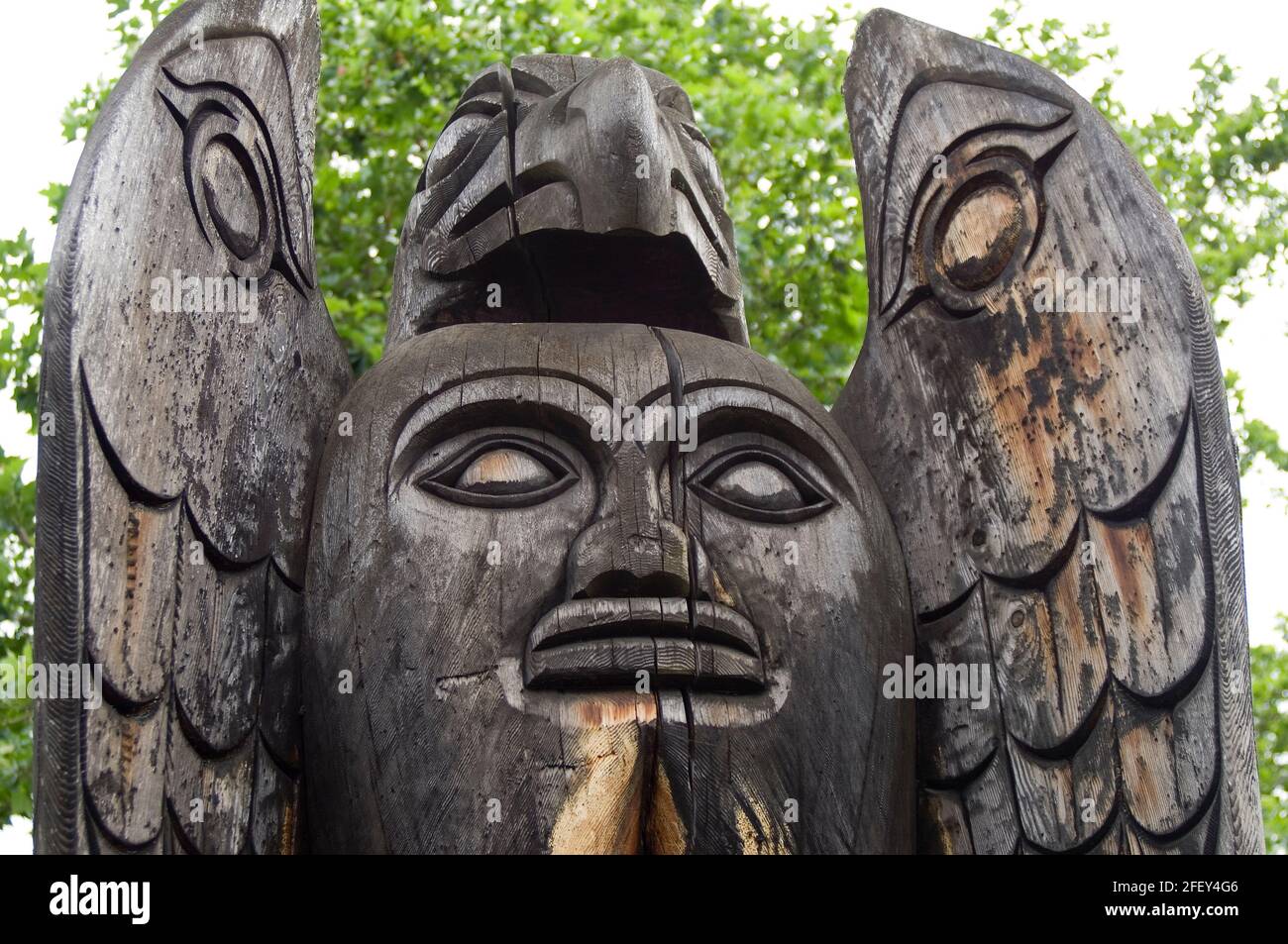 Eagle above Killer Whale on Whale's Tail - Carver: Laverne Roy Baines ...