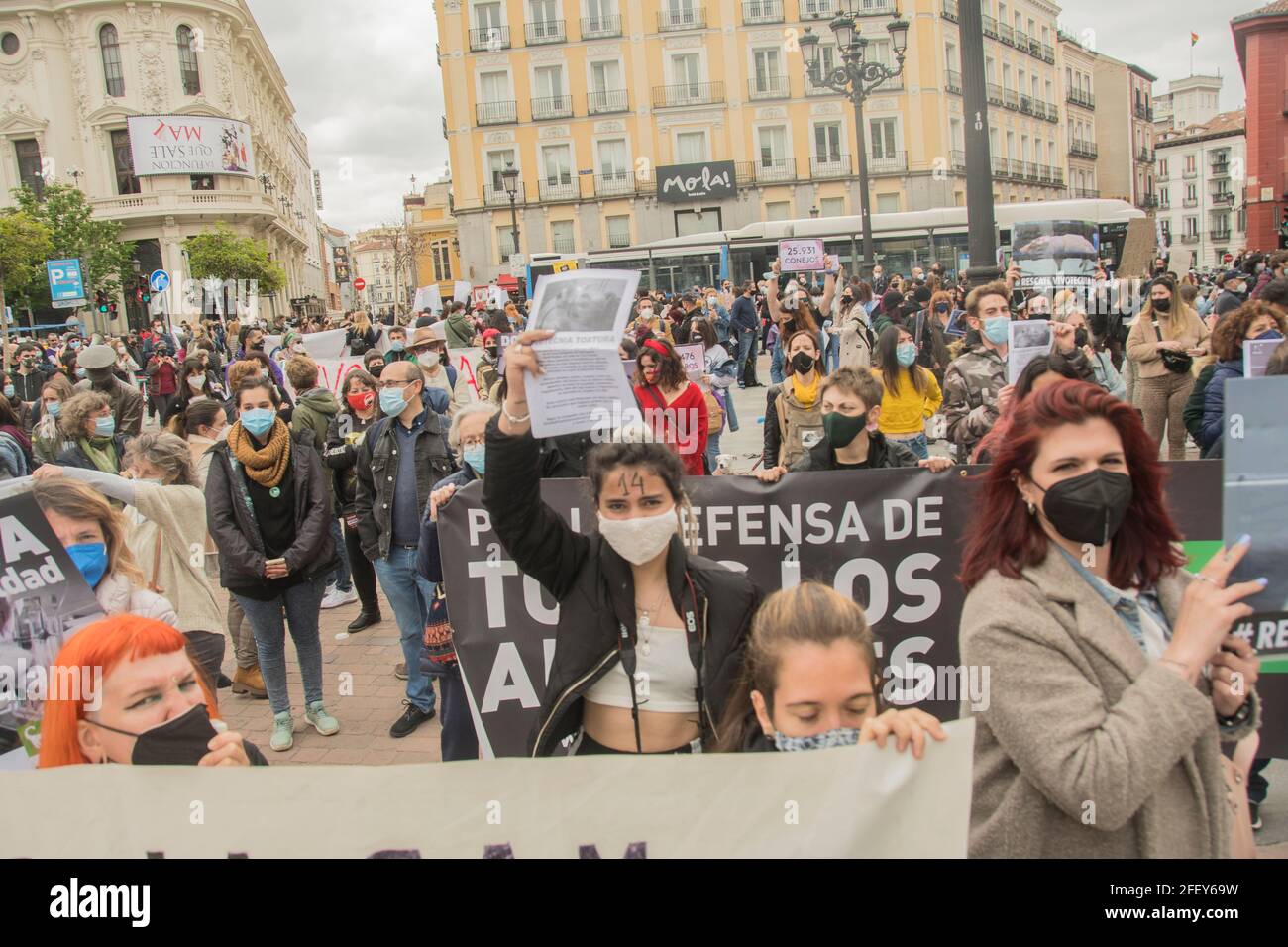 Protest called by the Free Fox Association against animal ...