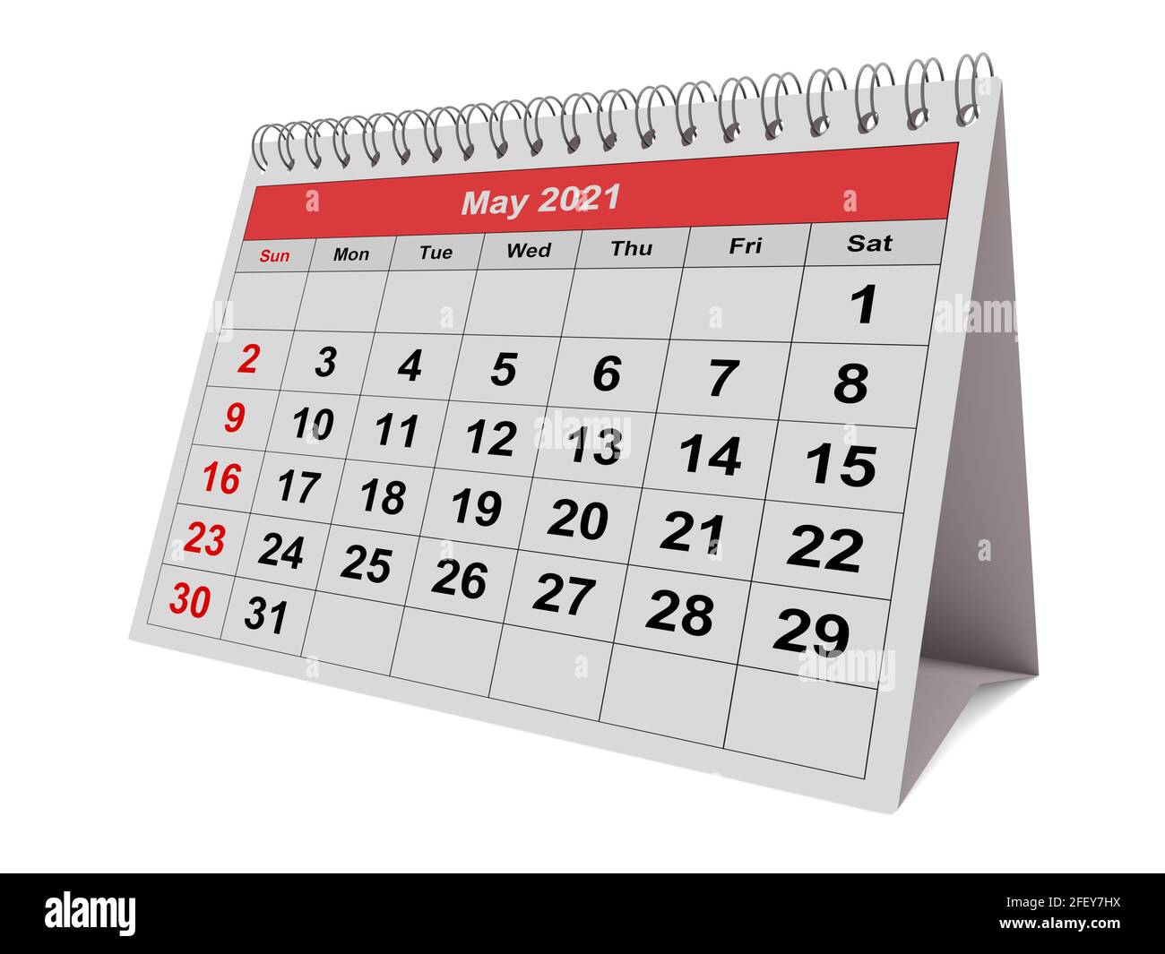 May 2021 calendar Cut Out Stock Images & Pictures - Alamy
