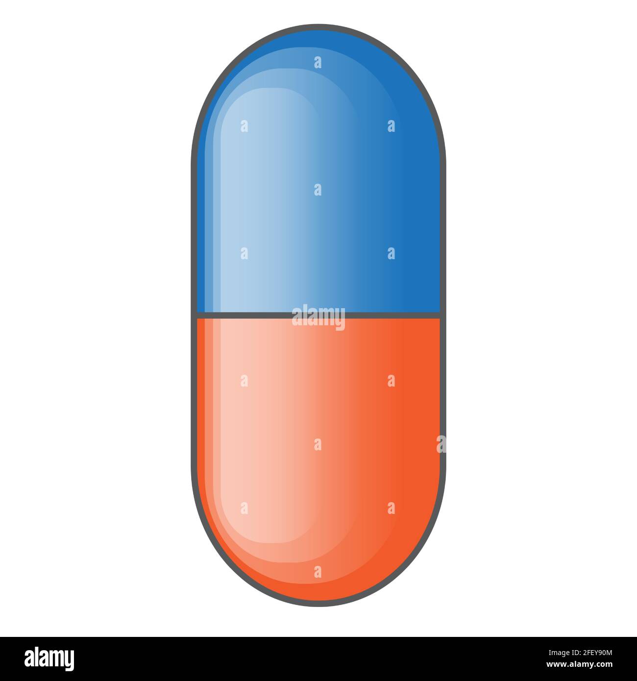 Simple icon of medicine capsule pill. Medic vector illustration Stock ...