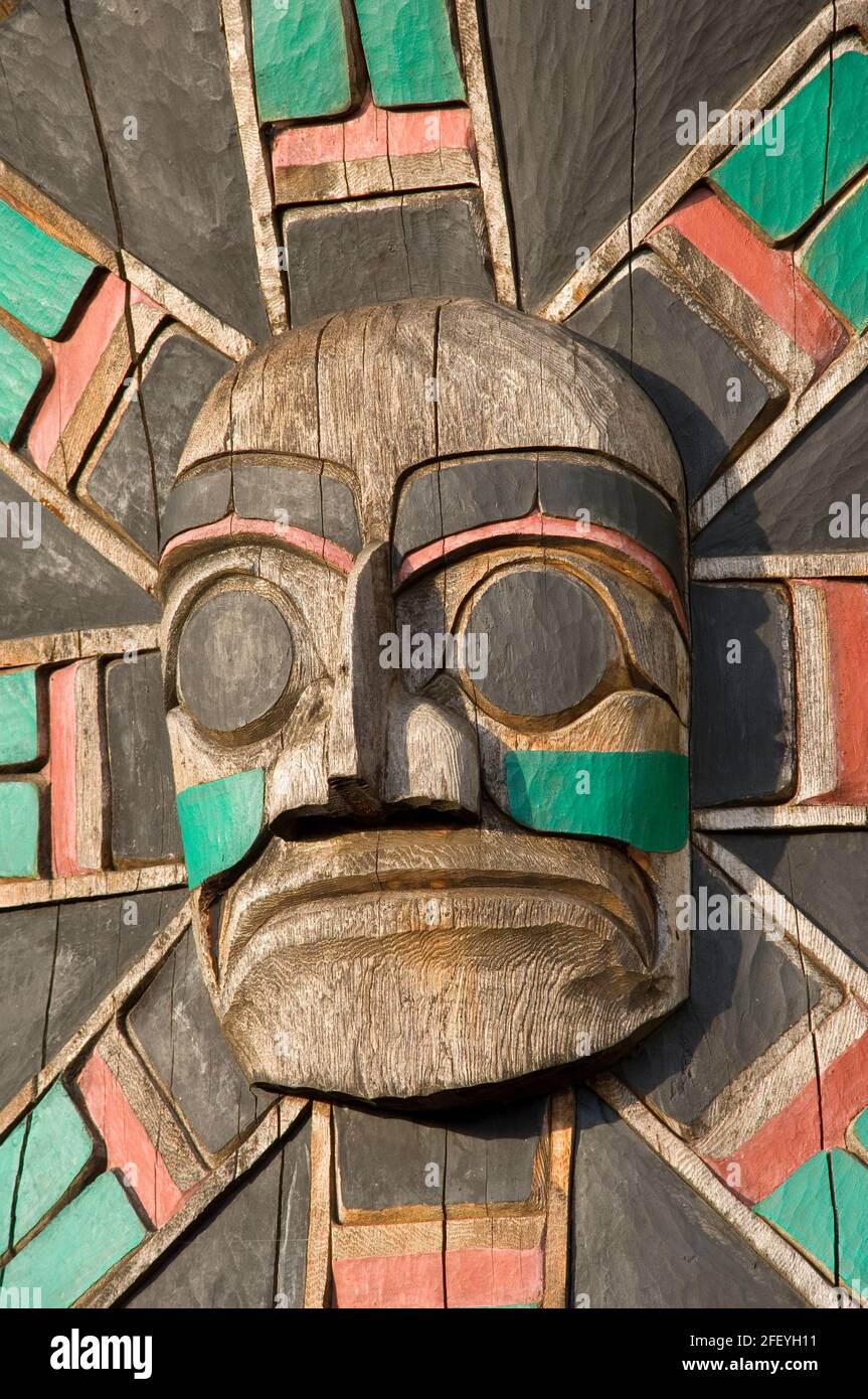 Raven Above Sea Serpent With Wolf And Macquinna Mask - Carver: Norman ...