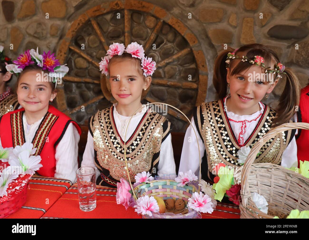 Lazarki day is a Bulgarian traditional festive day. Girls who became ...