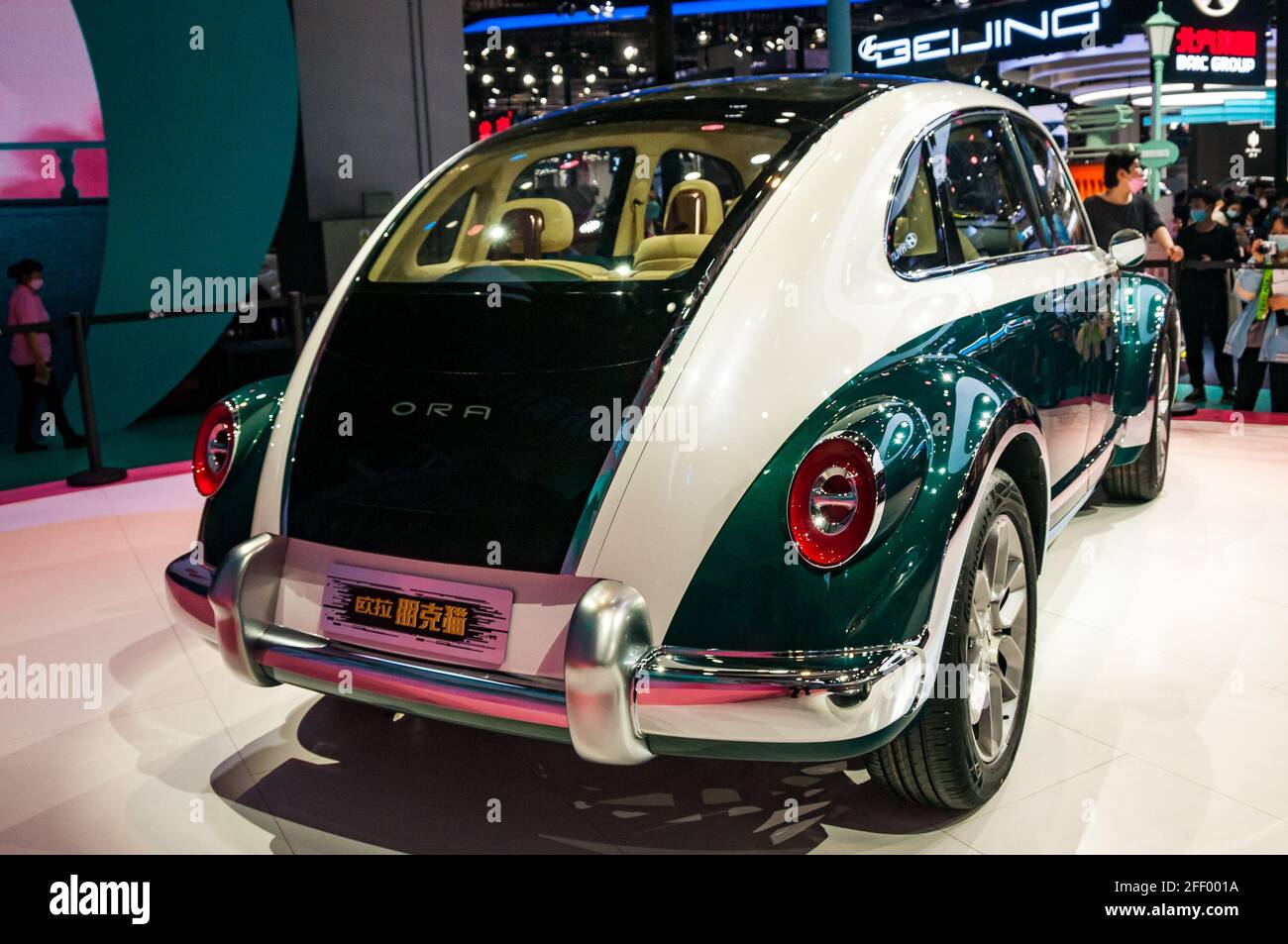 Ora Punk Cat on display at the 2021 Shanghai Auto Show, China Stock ...