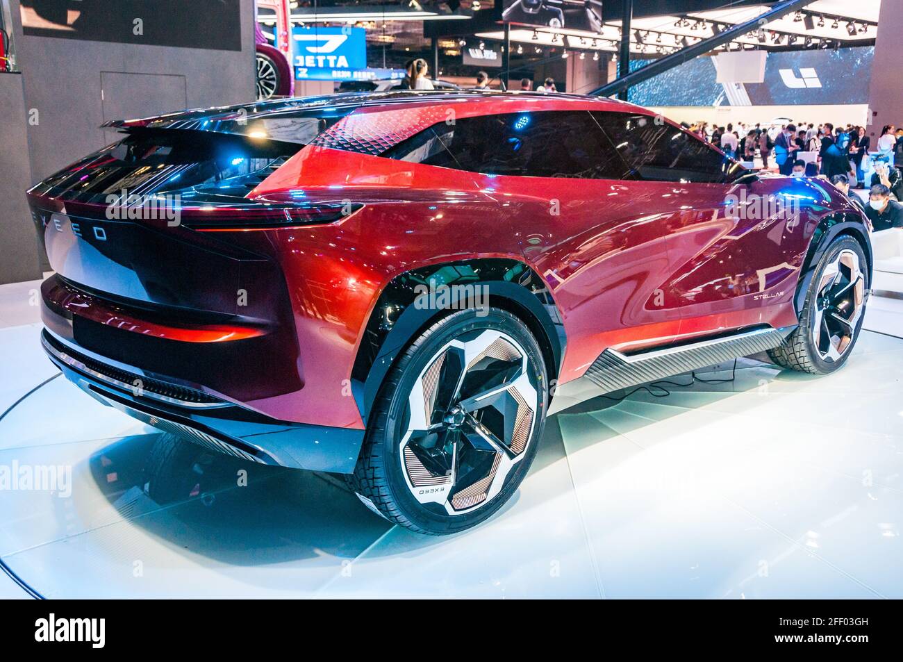 Exeed Stellar concept on display at the 2021 Shanghai Auto Show, China ...