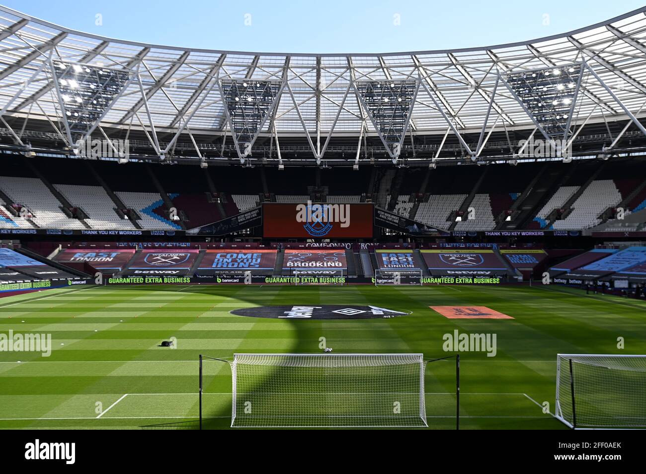 A general view of the stadium before the Premier League match at London ...