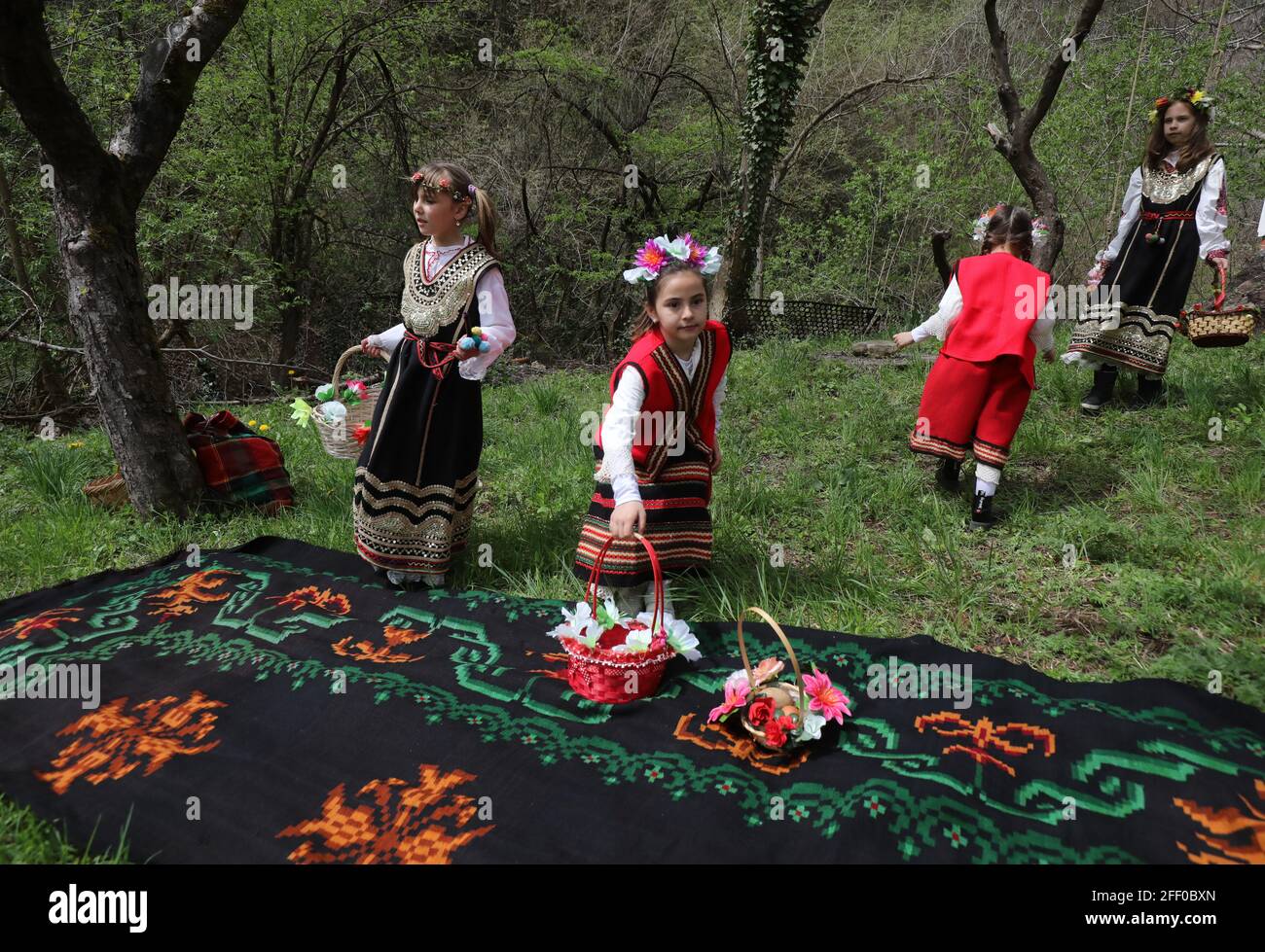 Lazarki day is a Bulgarian traditional festive day. Girls who became ...