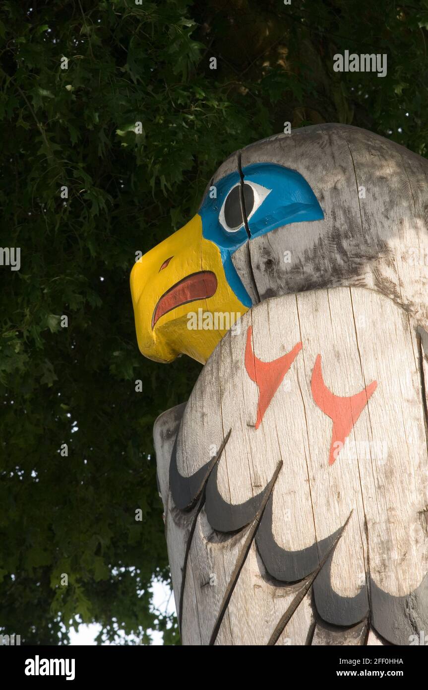 Eagle Holding Human Above Eagle Sitting On A Human - Carvers: Harvey ...