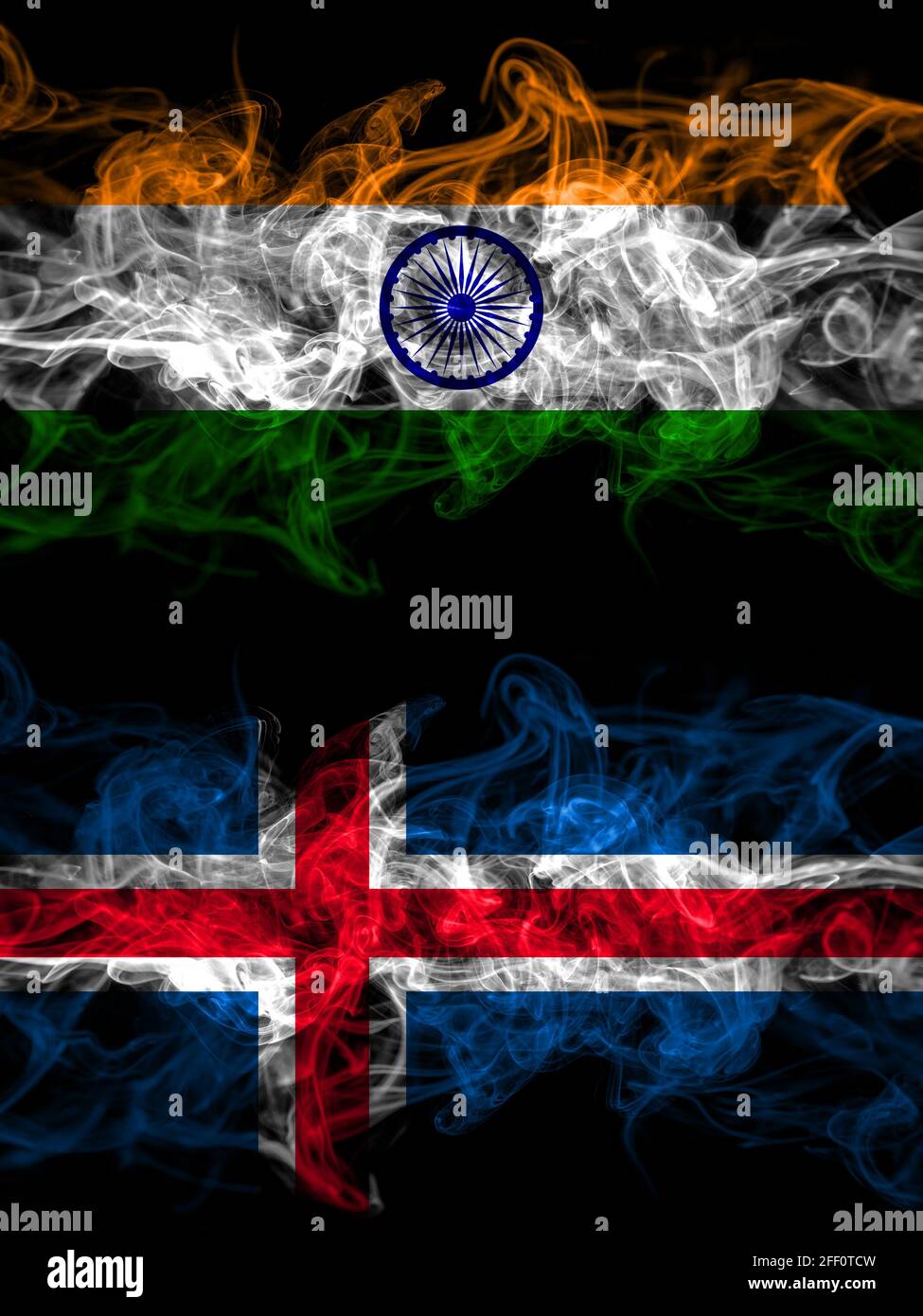 Iceland india flag hi-res stock photography and images - Alamy