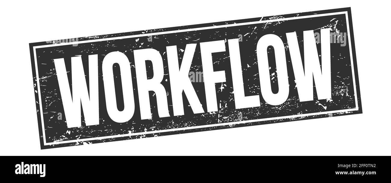 Workflow text on black Cut Out Stock Images & Pictures - Alamy