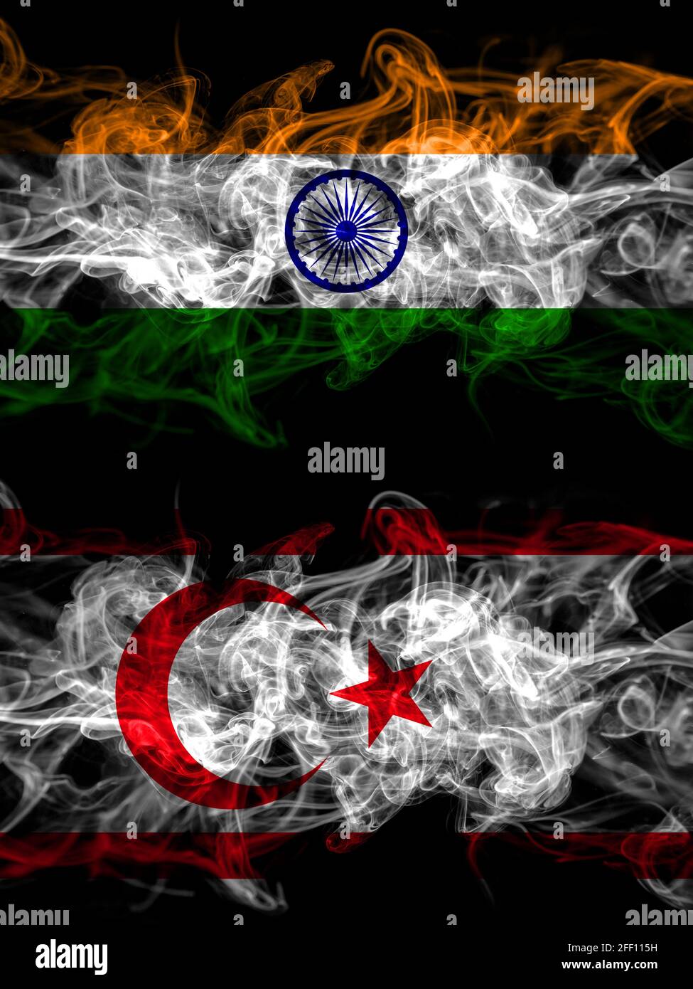 Northern cyprus india flag hi-res stock photography and images - Alamy