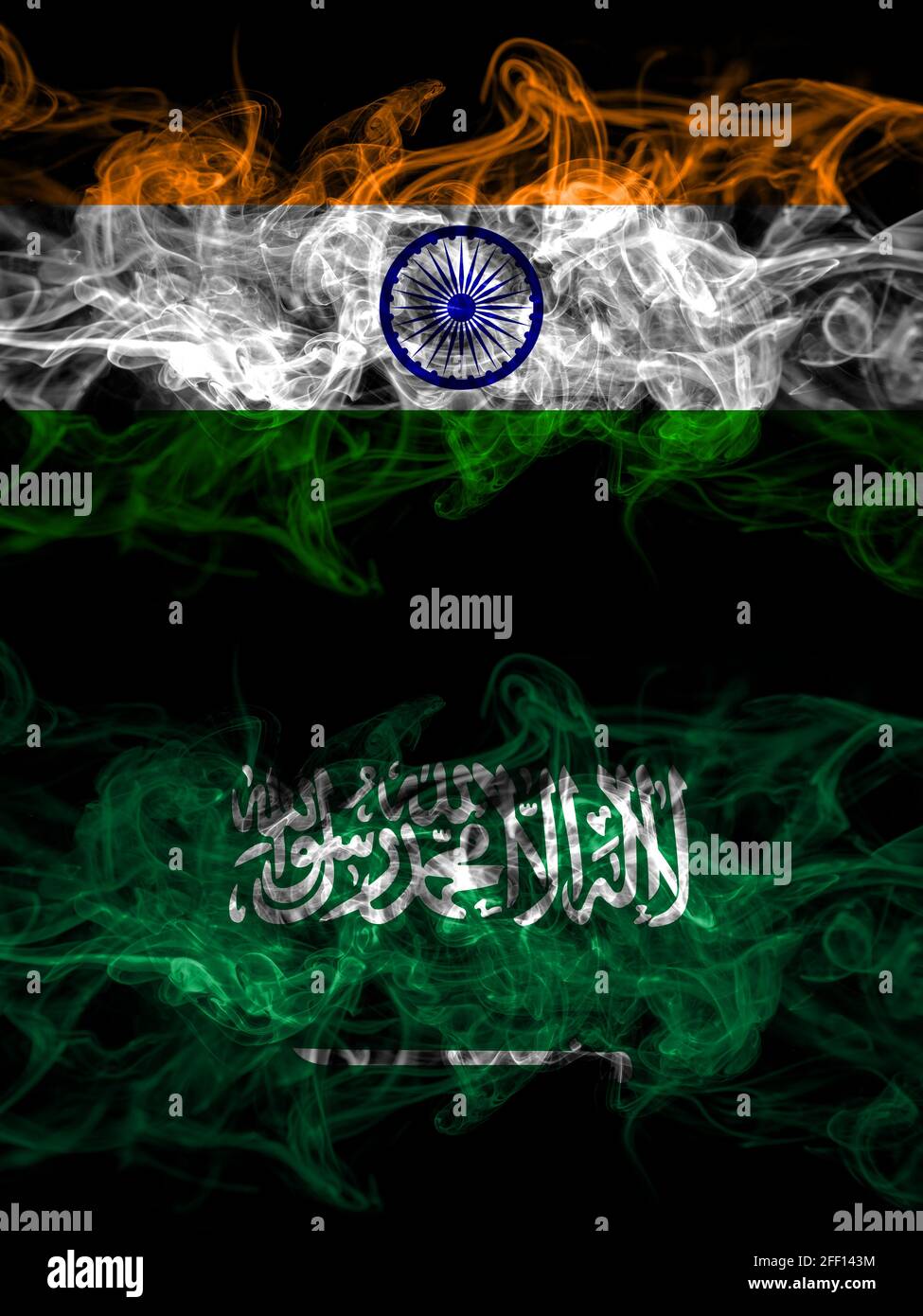 India saudi arabia flag hi-res stock photography and images - Alamy