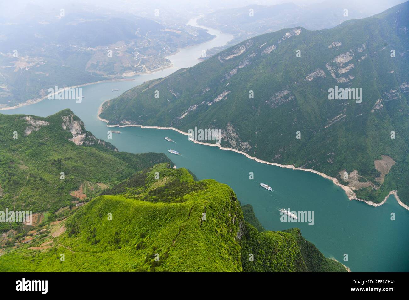 Fengjie. 23rd Apr, 2021. Photo taken on April 23, 2021 shows the view ...