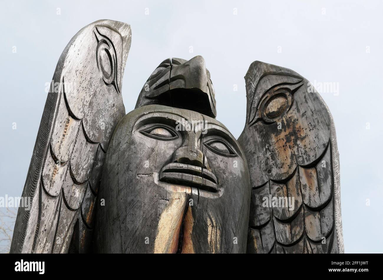 Eagle above Killer Whale on Whale's Tail - Carver: Laverne Roy Baines ...