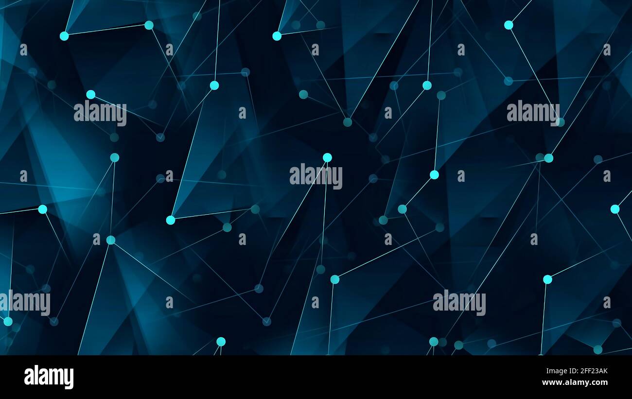 Abstract digital background connecting dots and lines. Information ...