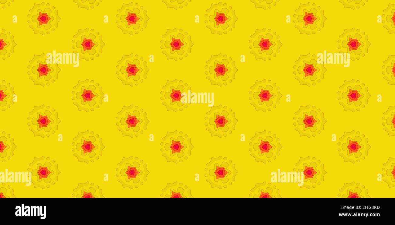 Yellow cut-out paper background of the hole on the sheet. Abstract ...