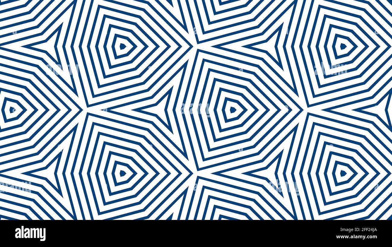 Simple straight blue line stripes of different design shapes on a white ...