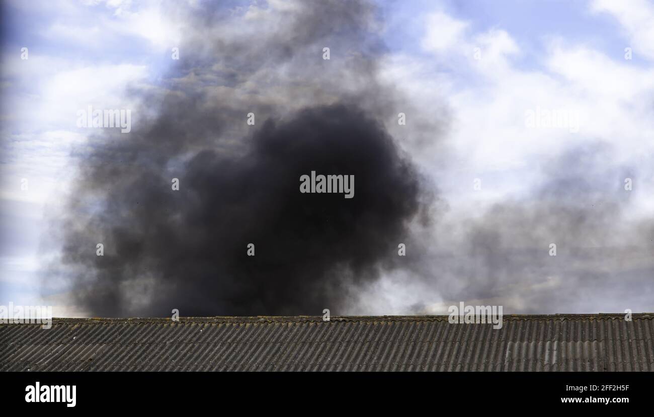 Detail of pollution and climate disaster Stock Photo - Alamy