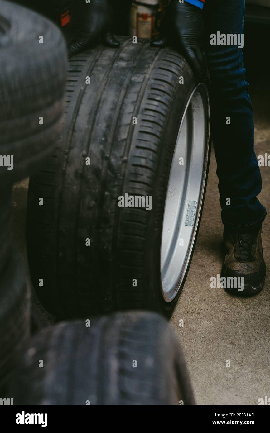 Hand on leg car hi-res stock photography and images - Alamy