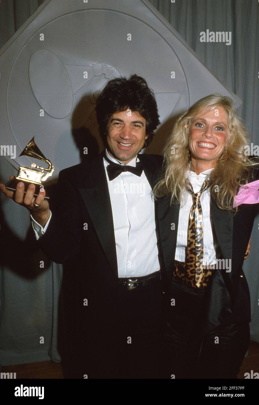 Val Garay and Kim Carnes at the 24th Annual Grammy Awards on February ...