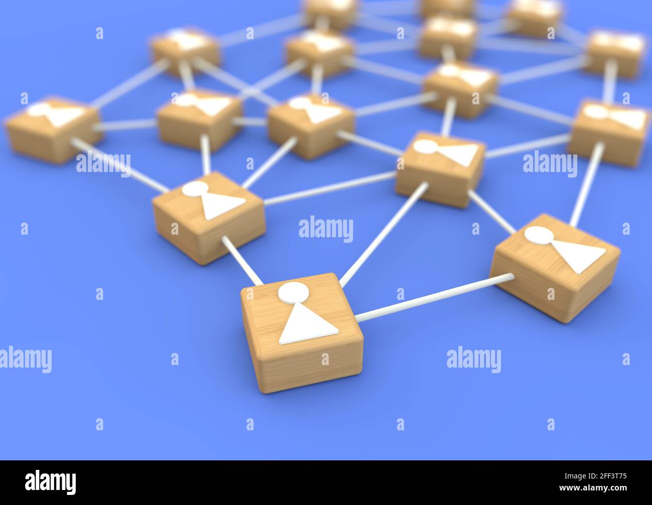 Teamwork, network and community concept. Connecting people into one ...