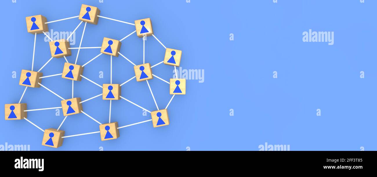 Teamwork, network and community concept. Connecting people into one ...