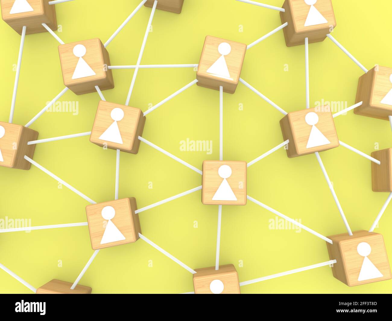 Teamwork, network and community concept. Connecting people into one ...