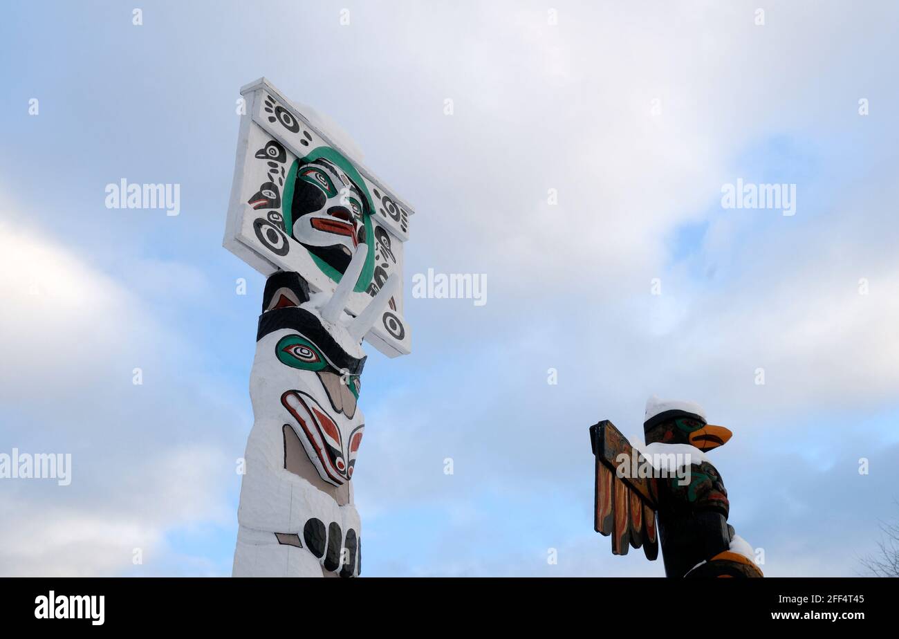 Moon with Human Spirit Face above Mountain Goat above Bear Holding ...