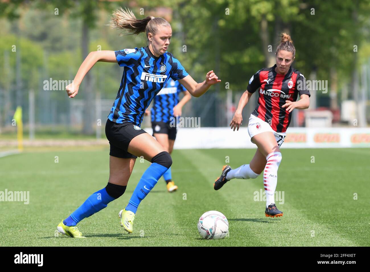 Mialn, Italy. 24th Apr, 2021. Caroline Moller Hansen (#16 Inter) during ...