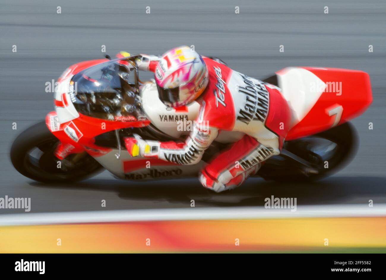 Tetsuya Harada (JPN) Yamaha 250, Italy GP , Mugello 1995 Stock Photo ...