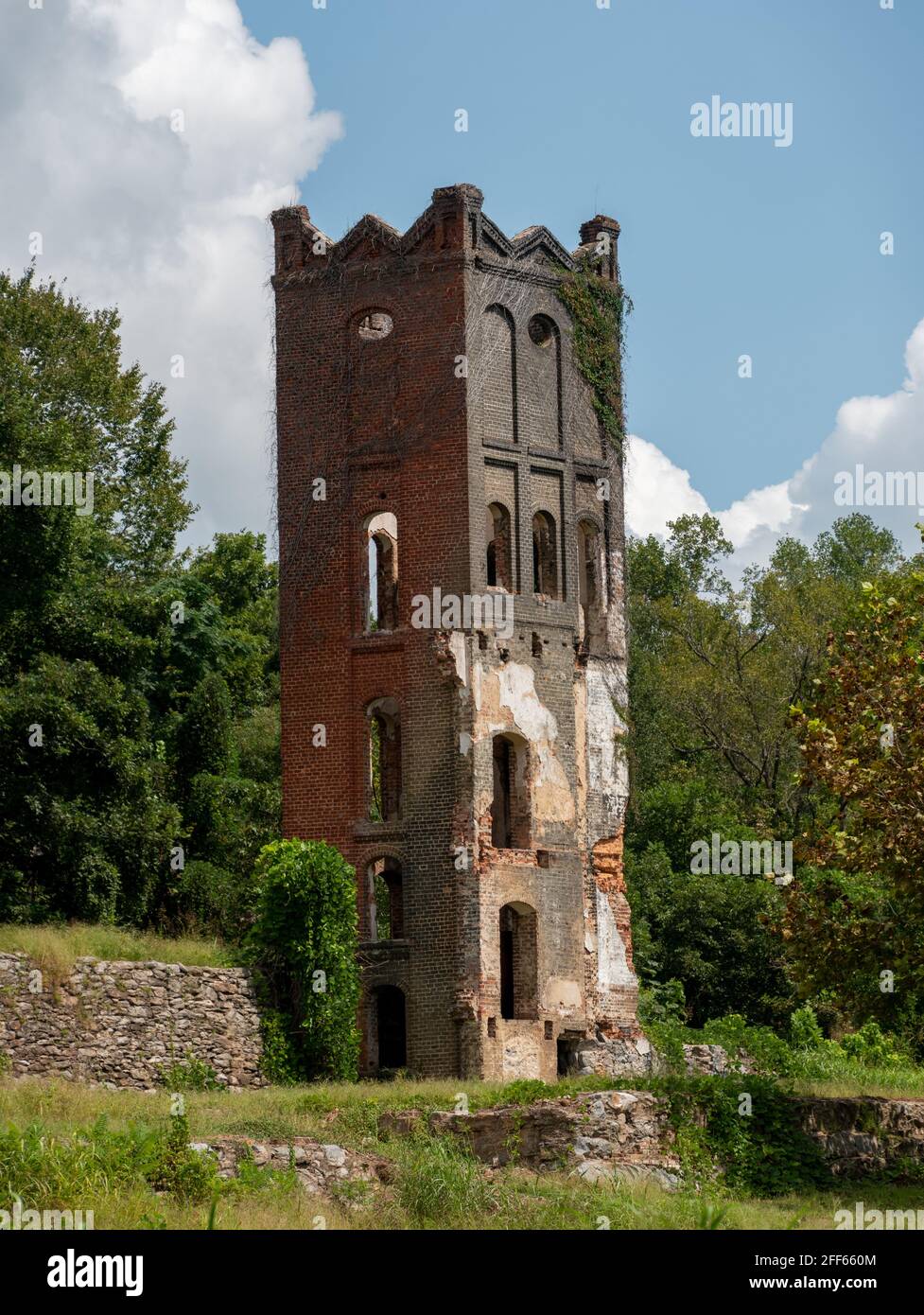 The remains of Glendale Mills an Iron works located near Spartanburg ...