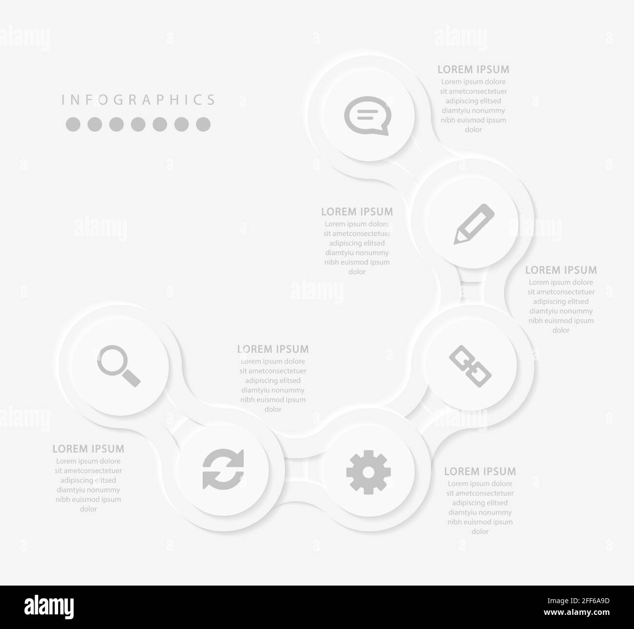 Vector elegant simple refined style infographic design UI template ...