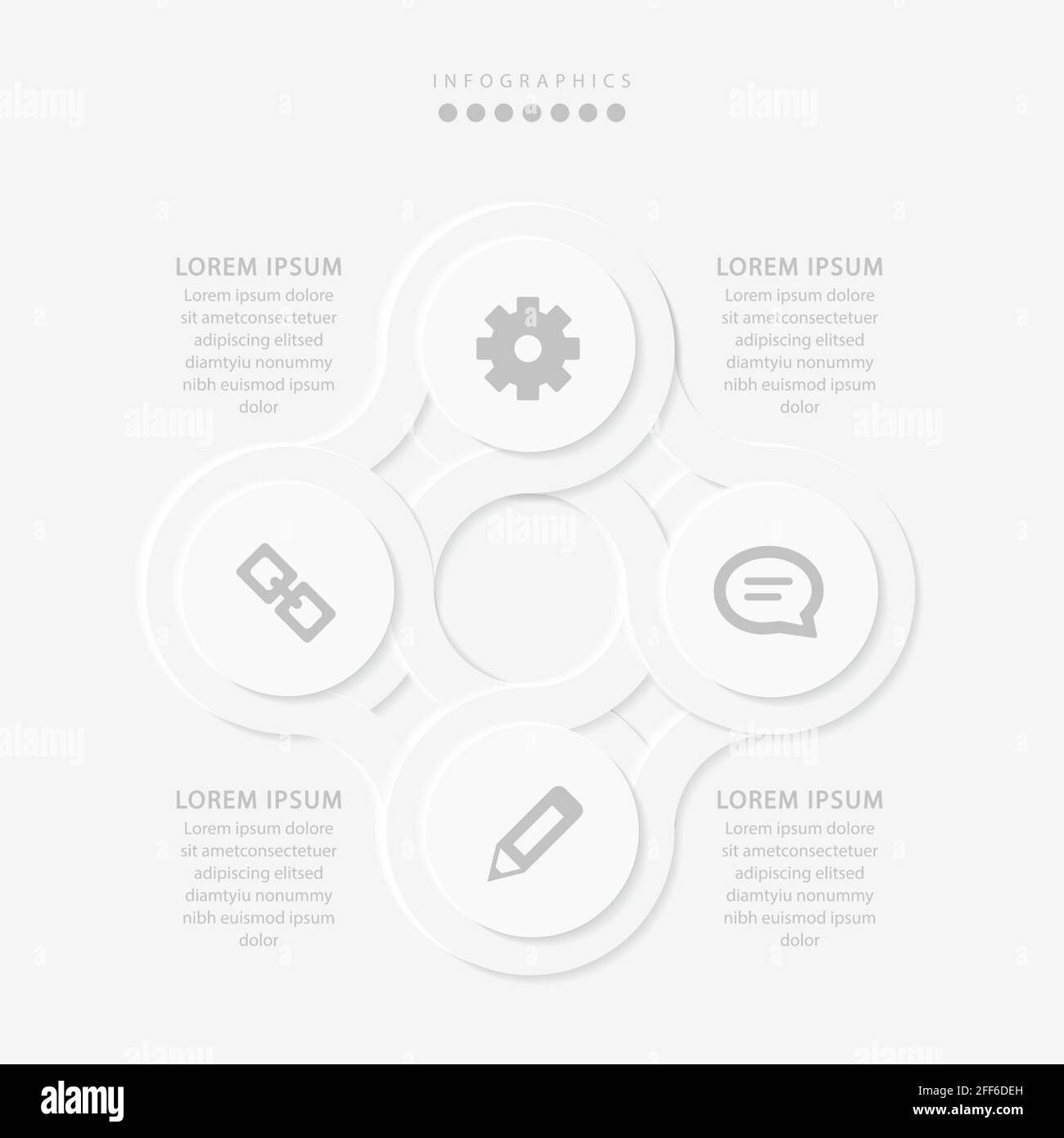 Vector elegant simple refined style infographic design UI template ...