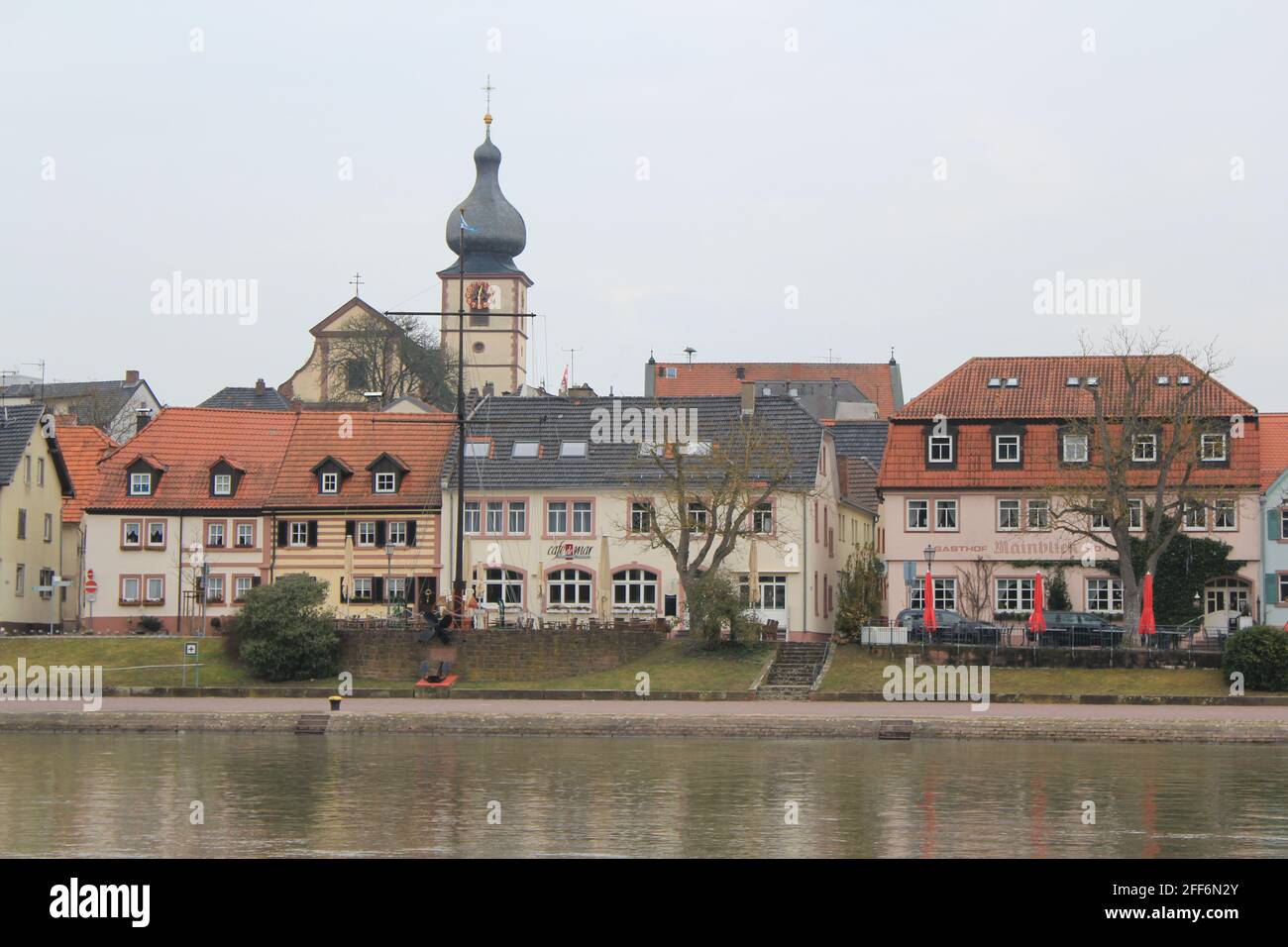silhouette of marktheidenfeld in bavaria Stock Photo - Alamy