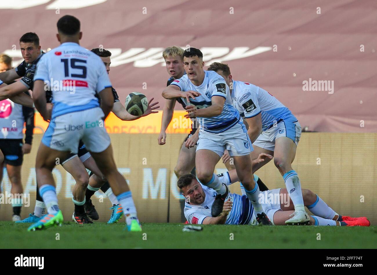 Liberty Stadium, Swansea, Glamorgan, UK. 24th Apr, 2021. Rainbow Cup ...