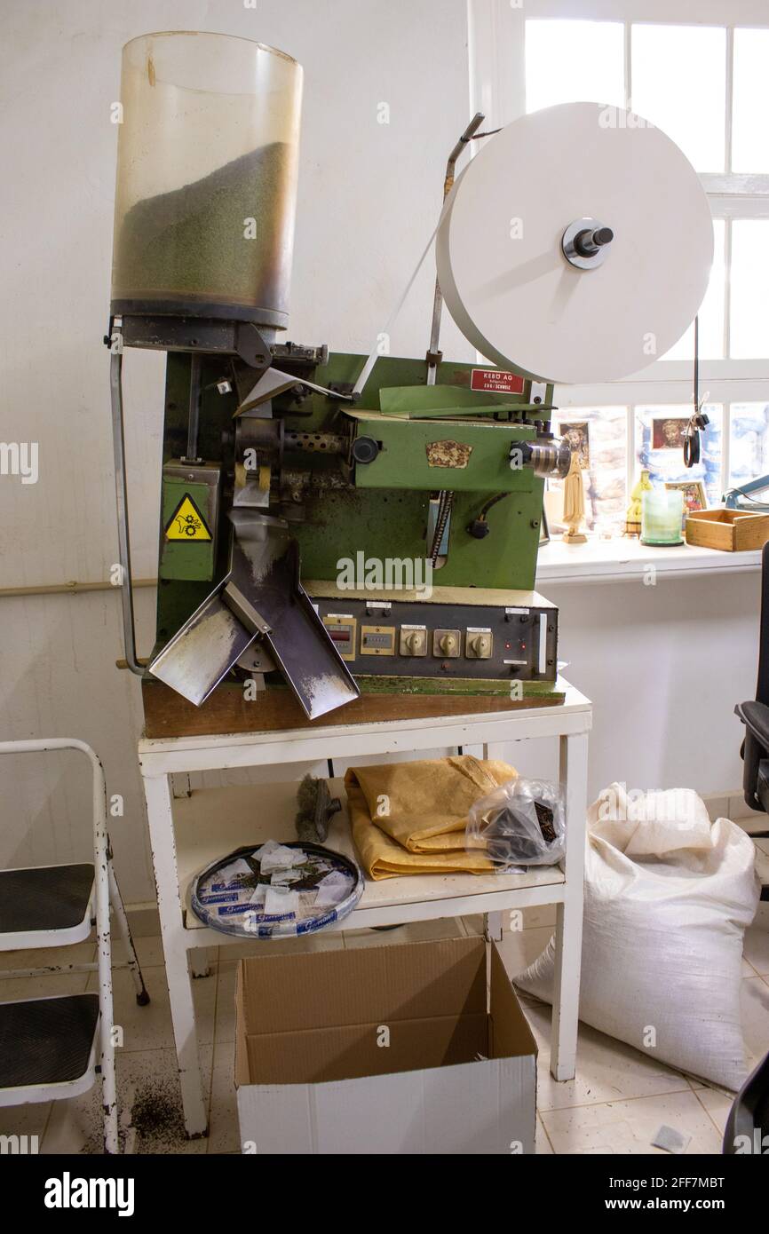 Tea factory Gorreana, at Sao Miguel island, Azores travel destination ...