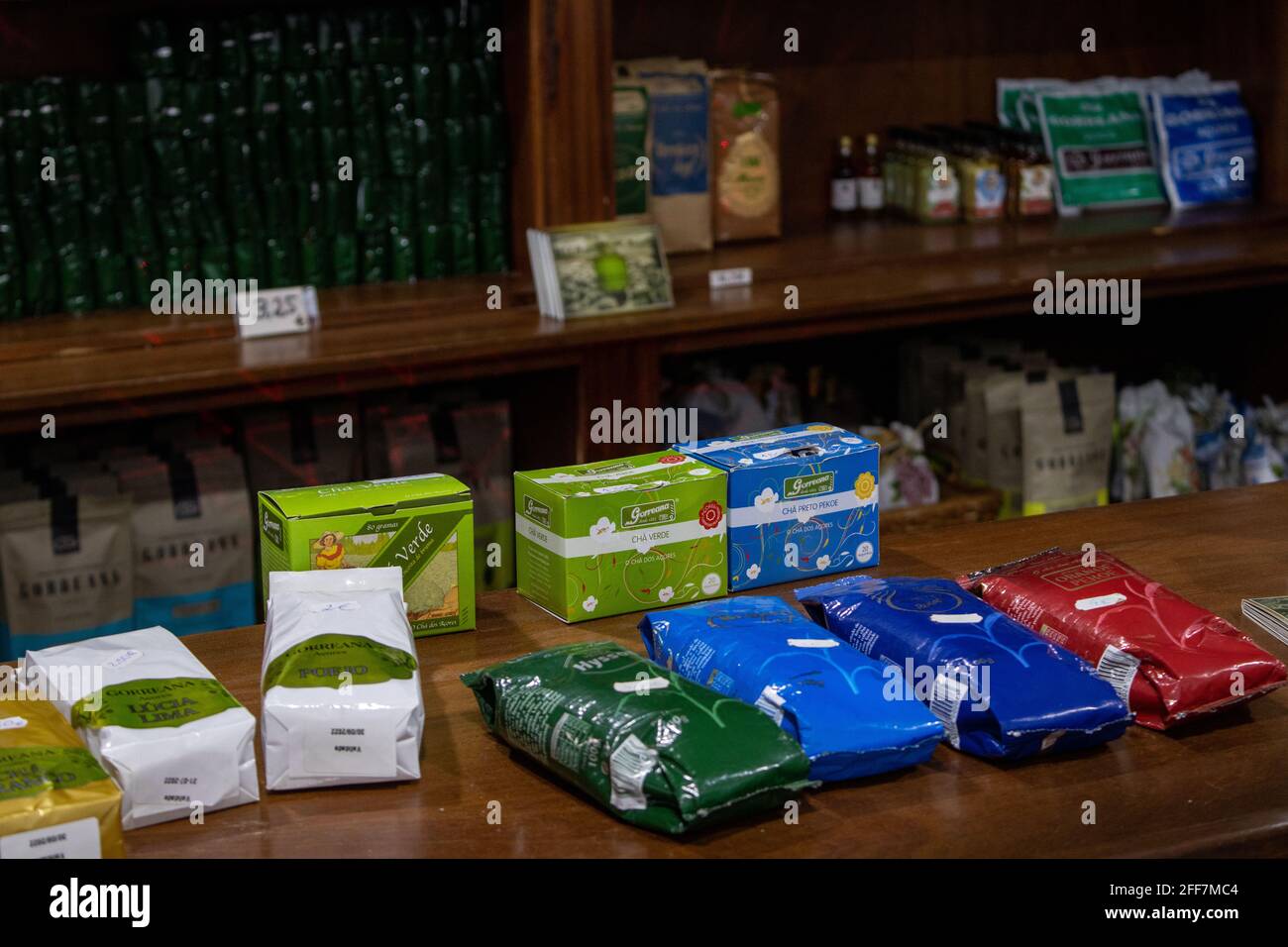 Tea factory Gorreana, at Sao Miguel island, Azores travel destination ...