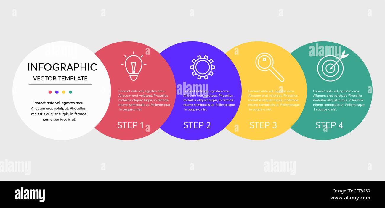 Four steps sequence process diagram hi-res stock photography and images ...